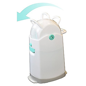 Creative Baby Tidy Diaper Pail, Pearl, Pearl/Blue/White/Gray, One Size, 1 Count (Pack of 1)