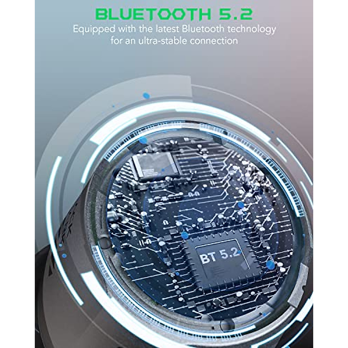 Black Shark Wireless Earbuds with 35ms Ultra-Low Latency, Gaming Bluetooth Earbuds with Studio-Quality Sound, Bluetooth 5.2, IPX5 Waterproof, 24h Listening Time, Clear Mics, Comfort Fit - Lucifer T4