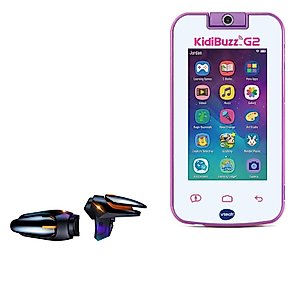 BoxWave Gaming Gear Compatible with VTech KidiBuzz G2 - Touchscreen QuickTrigger Auto, Trigger Buttons Autofire Gaming Mobile FPS - Jet Black