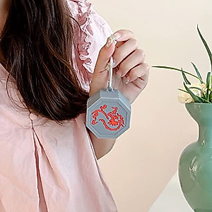 HENJI Earphone Case for Samsung Galaxy Buds 2 & Buds Live & Buds Pro, Soft Silicone 3D Cute Cartoon Cool Dragon Talisman Cover for Samsung Galaxy Buds Live (Talisman)