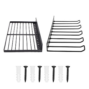 Power Tool Organizer, Larger Capacity Drill Holder Wall Mount, Heavy Duty Garage Tool Organizer and Storage, Tool Storage Rack for Garage Pegboard, Cordless Drill Charging Station, 2 Layer