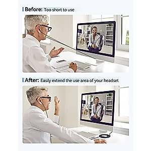 VIOY Headphone Extension Cable 10FT,[Copper Shell, Hi-Fi Sound] 3.5mm Male to Female Stereo Audio Cable Nylon Braided Aux Cord for Smartphones, Tablets, Media Player