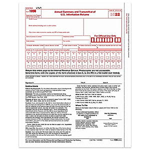 1099 MISC Forms 2022, 4 Part Tax Forms Kit, 25 Vendor Kit of Laser Forms Designed for QuickBooks and Accounting Software, 25 Self Seal Envelopes Included