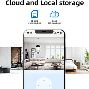Nossley 5G Wifi Light Bulb Camera,360°HD Security Camera,Light Camera Full Colour Night,Two Way Talk Sound Alarm, Cameras Wireless Outdoor Motion Detection ,Cloud Service Free Trial1month, White