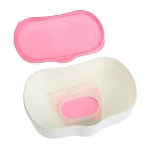 ZHIZHOU Storage Box 1 Piece Plastic Wet Wipes Storage Case Box Refillable Container 80 Sheets Yellow
