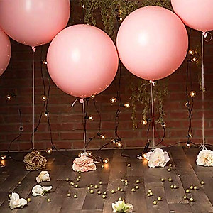 36 inch Light Pink Giant Balloons - Neo LOONS 4 Pcs Light Pink Big Balloons Jumbo Round Balloons for Wedding, Baby Shower, Christmas,Birthday Party and Event Decoration