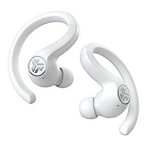 JLab JBuds Air Sport True Wireless Bluetooth Earbuds + Charging Case, White, IP66 Sweat Resistance, Class 1 Bluetooth 5.0 Connection, 3 EQ Sound Settings Signature, Balanced, Bass Boost