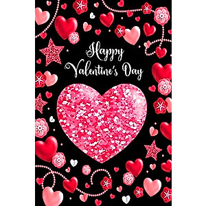 Texupday Happy Valentine's Day Love Heart Decoration Double Sided Garden Flag Outdoor Yard Flag 12" x 18"