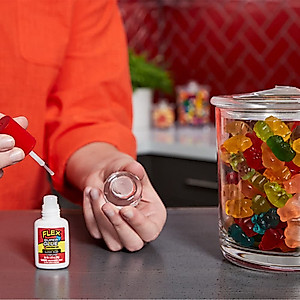 Flex Super Glue Liquid, Clear, 10 Gram Brush-On Bottle, (Pack of 1)