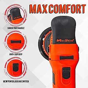 Dual Action Polisher for Car Detailing - MaxShine M8S V2 - Dual Action Polisher with 1000W Motor - 8mm Throw DA Polisher - 5-inch Backing Plate Orbital Polisher - Buffer Polisher for Car Detailing