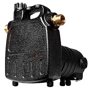 Little Giant UPSP-5 115-Volt, 1600 GPH, 1/2 HP Manual Non-Submersible Multi-Purpose Transfer Pump, 10-Ft. Cord, Black, 555104