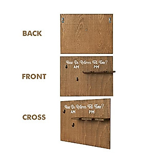 Merkay Wine Gifts for Women Who Have Everything - Unique Gifts for Women Funny Wine Glasses Rack Good for Christmas, Birthday Gifts, and Comes With Special Design Gift-Box (How Do Retirees Tell Time)