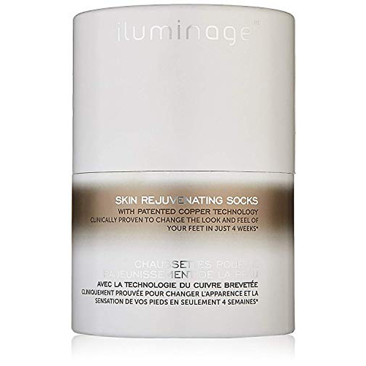 Iluminage. Skin Rejuvenating Socks with Anti-Aging Copper Oxide - M/L