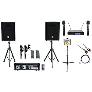 Rockville Dual 10" Android /iphone/ipad/Laptop/TV Youtube Karaoke Machine/System
