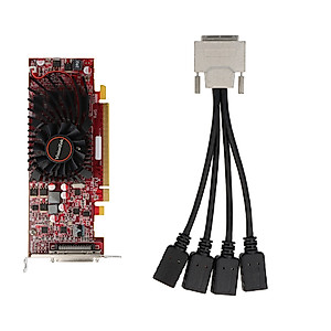 VisionTek Radeon HD 5570 1GB DDR3 SFF Graphics Card, 4 Port VHDCI to HDMI, Included Full-Height Bracket (900901)