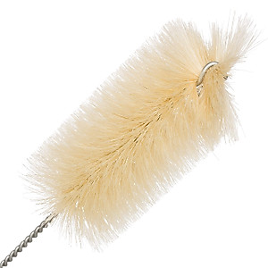 Redecker Pig Bristle Baby Bottle Brush with Flexible Wire Handle, Set of 2, 16-Inches, Made in Germany