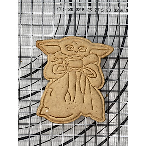 Premium Star Wars Set of 2 Baby Yoda Grogu Cookie Cutter’s & Molds 4.5" Produced by 3D Kitchen Art