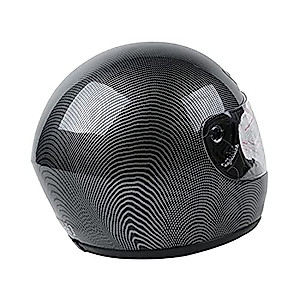 TCT-MOTORPARTS DOT Adult Motocross Helmet Carbon Fiber Flip Up Full Face Motorcycle Street Black Helmet for Women Men (Adult, Small)