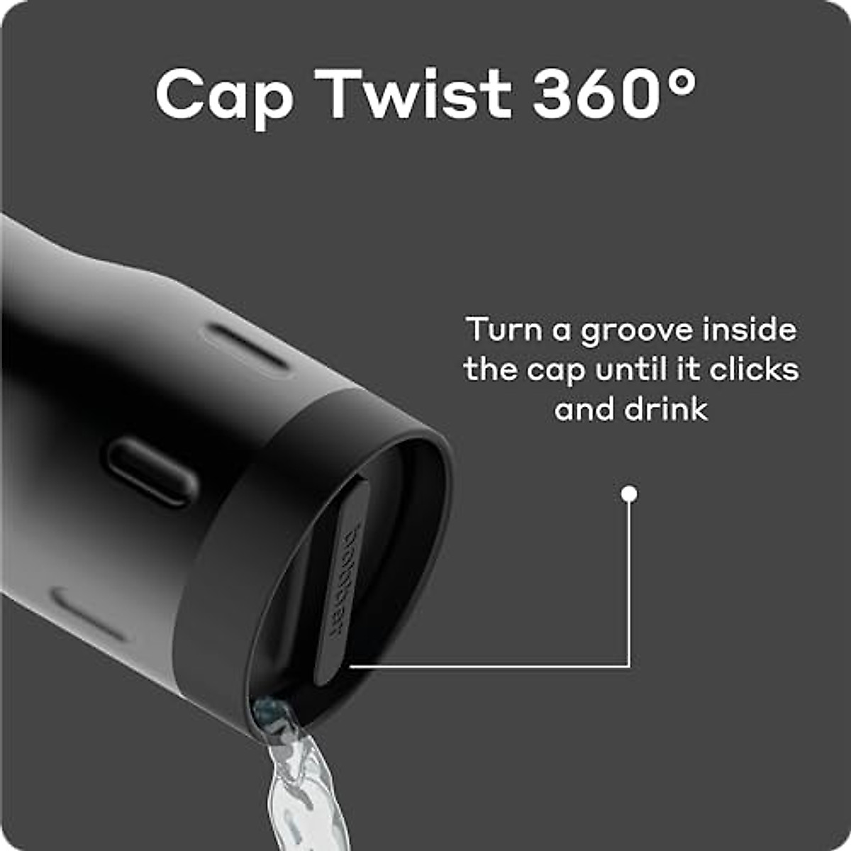 BOBBER - 16 OZ Vacuum Insulated Stainless Steel Travel Coffee Mug With 100% Leakproof Locked Lid - Cup Holder Friendly, Dishwasher Safe Tumbler (Black Coffee)