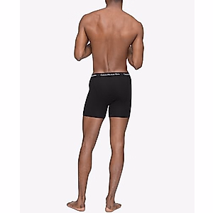 Calvin Klein Men's Cotton Stretch 5-Pack Boxer Brief, 5 Black, Small