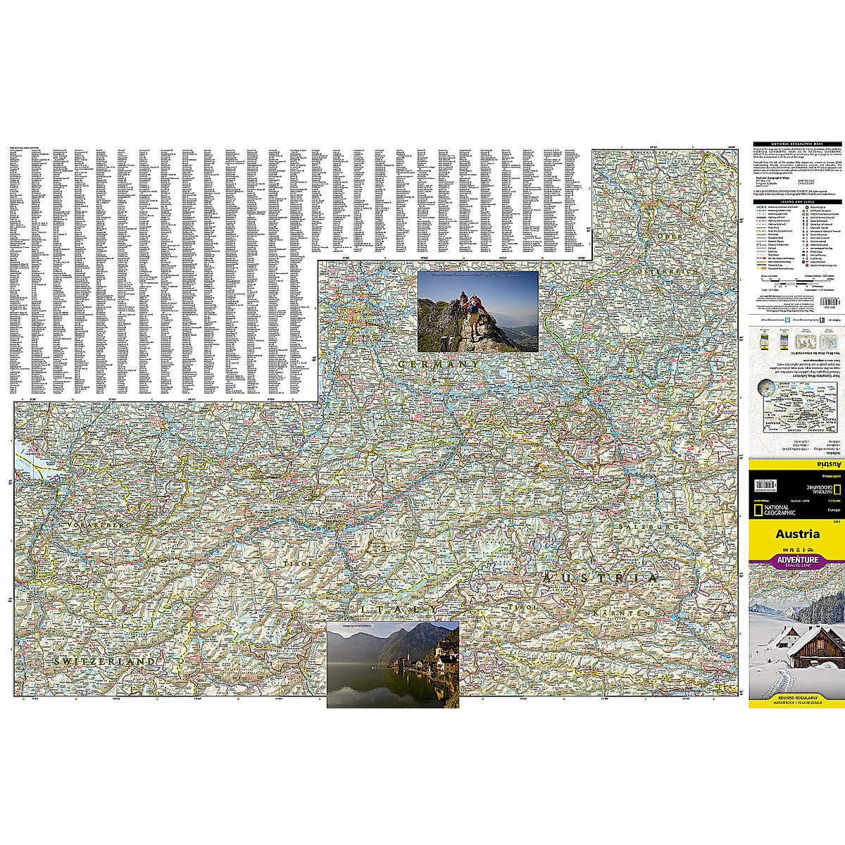 Austria Map (National Geographic Adventure Map, 3319)