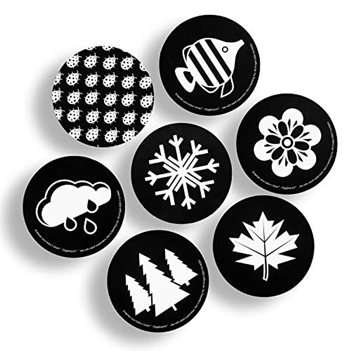 Gigglespots: Black and White Baby Flashcards (Nature On-a-Ring)