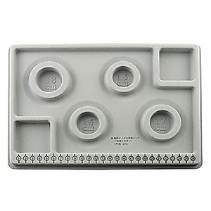 Tegg Bracelet Board 4 Grids Flocked Bead Beading Jewelry Organizer Tray for Bracelet Jewelry Making Design DIY Craft Panel