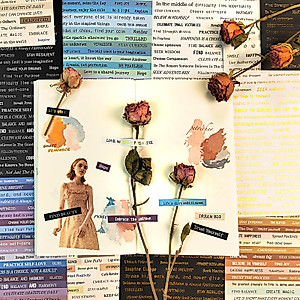 2370 Pcs Word Stickers for Journaling,40 Sheets Quote Stickers Gold Foil Small Talk Stickers for Junk Journal Craft,Scrapbooking Supplies for Bullet Journal Scrapbooking DIY Craft Card Making