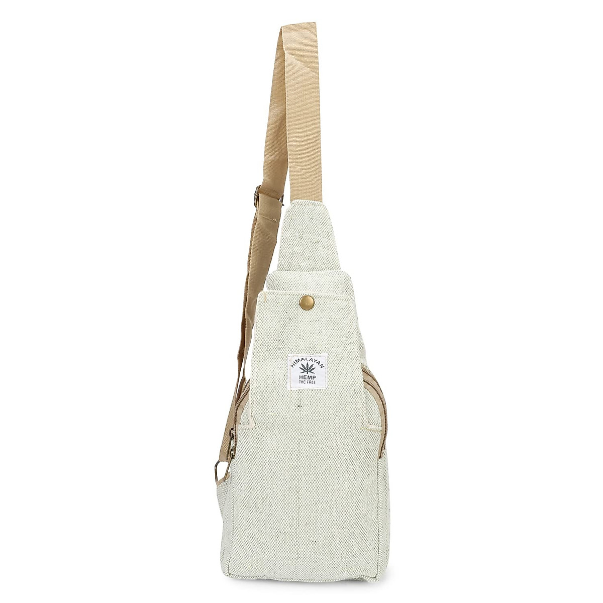 LONGING TO BUY Hemp Sling Backpack- Hemp Cross body Bag- Hemp Shoulder Backpack Adjustable Strap for Men & Women (Green)