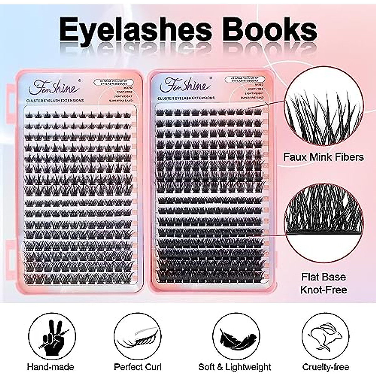 Cluster Eyelash Extension Kit, Extra Large Capacity Set, DIY Individual Lash Extension at Home…