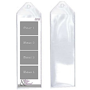 Vinyl Bookmark Sleeves (2 3/16 inches by 7 1/8 inches) by Easy Read Register (100)