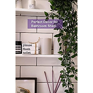 Farmhouse Mini Bathroom Sign Decor Funny Wooden Book Stack for Bathroom Tray Decor Bathroom Shelf Sitter 2 Signs in 1 Reversible Mini Book Set of 3 for Restroom Decor Bathroom Wooden Rustic Sign