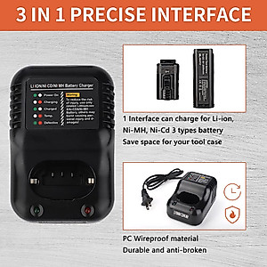 900476 902667 900200 Battery Charger Compatible with Paslode Li-ion, Ni-CD, Ni-MH Battery 404717 B20544E BCPAS-404717 404400 900400 900420 etc