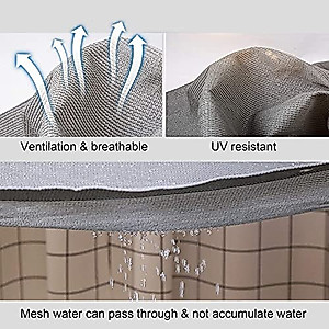 ALBN Balcony Privacy Screen Fence Mesh Anti-UV with Metal Holes HDPE Tear Resistance for Balcony Garden Privacy Protection, Height 80cm/90cm/100cm (Color : Gray, Size : 90x250cm)