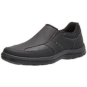 Rockport Men's Get Your Kicks Slip-On Black Loafer 9.5 W (EE)-9.5 W