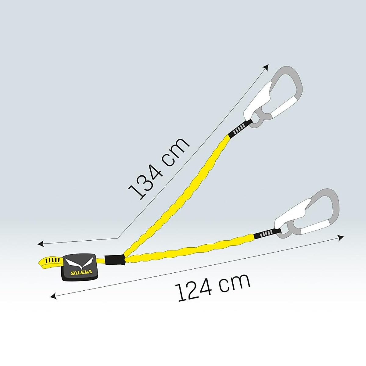 Salewa 00-0000000974 Set via Ferrata Ergo Core, Silver/Royal Blue, U