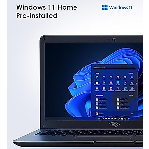 14'' Laptop Computer, Quad-Core Intel Celeron N4120 Processors, 8GB RAM, 128GB SSD, Intel UHD Graphics 600 Windows 11 Laptops Computers, Ultra Slim, Long Battery Life, 2.4G/5G WiFi, BT 4.2, HDMI
