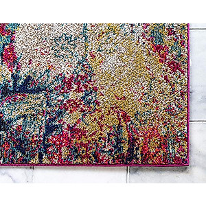 Rugs.com El Paso Collection Rug – 9'x12' Multi Medium Rug Perfect for Living Rooms,Large Dining Rooms,Open Floorplans,Multicolor