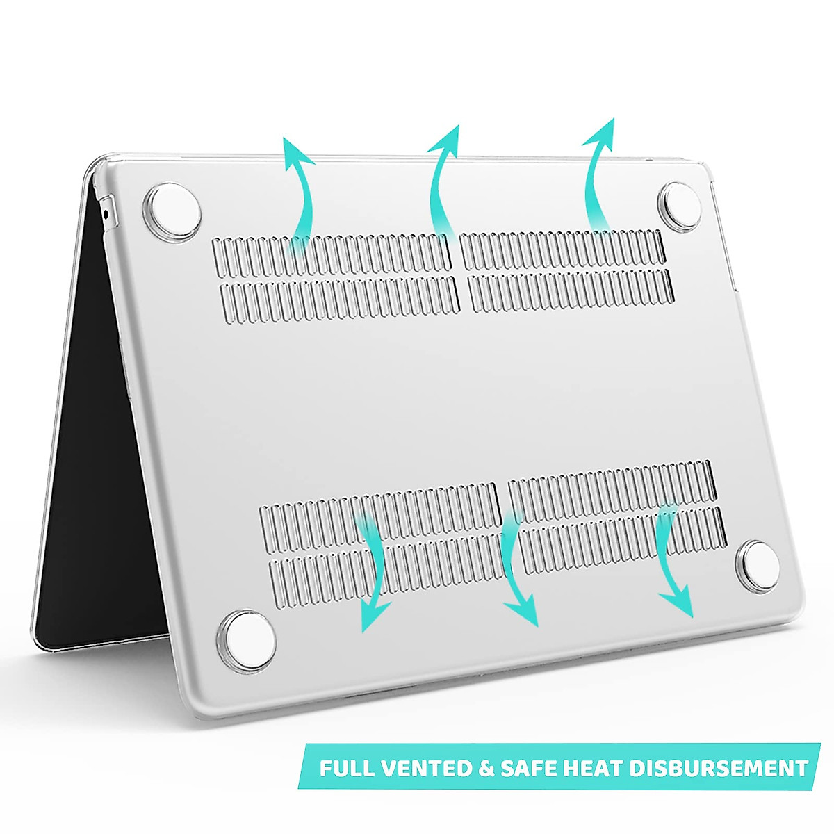 Anban Compatible with MacBook Pro 13 inch Case M2 2022, 2021 2020 2019 2018 2017 M1 A2338 A2251 A2289 A2159 A1989 A1708 A1706 Touch Bar, Clear Plastic Hard Shell Case +Keyboard Cover +Screen Protector