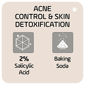 Asepxia Deep Cleansing Acne Treatment Bar Soap with Baking Soda and 2% Salicylic Acid, 4 Ounce