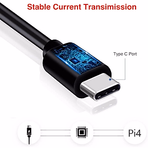 iRasptek Raspberry Pi 4 Power Adapter, 5.1V 3.5A USB C Power Supply with On/Off Switch, for Raspberry Pi 4 Model B/Pi 400 (UL Listed)