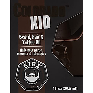 GIBS Grooming Colorado Kid Hair, Beard & Tattoo Oil, 1 Fl Oz