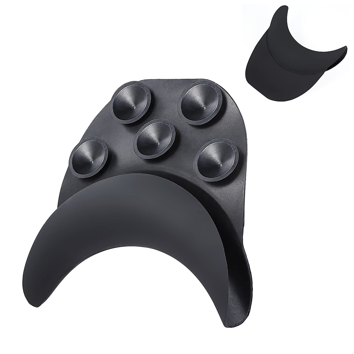 Taotiieout Shampoo Bowl Neck Rest Pillow,Salon Neck Rest Cushion, Neck Cushion Shampoo Bowl Neck Pillow Gripper Hair Washing Sink Tool (Black)