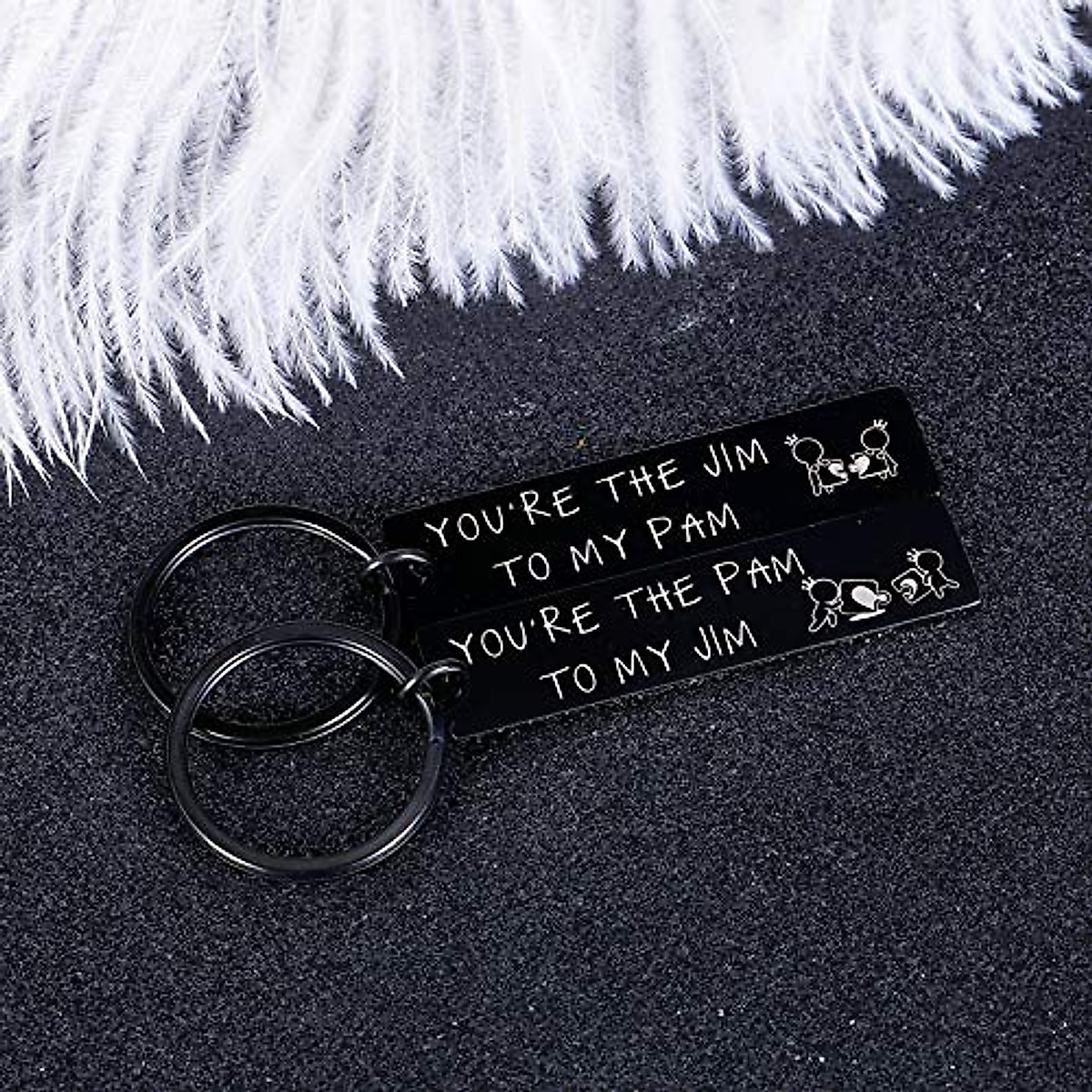 Office Couple Gift Idea Valentine Gifts for Him Boyfriend from Girlfriend The Office TV Show Couple Gifts 2 pcs Keychain the Office Gifts for Men Women Him Her Christmas New Year the Office Lover Gift
