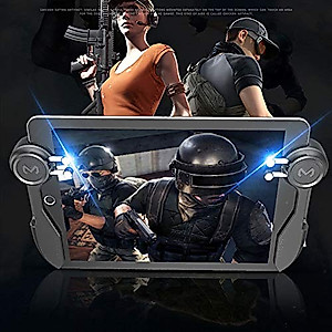 LICHIFIT Six Finger Game Joystick Trigger Handle L1R1 Shooter Fire Aim Button Gamepad Controller for iPad Tablet PUBG Game Accessories