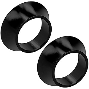 2pcs Bike Taper Washer CNC15mm Bike Front Fork Conical Spacers for Road Mountain Bike Multiple Colour(Black)