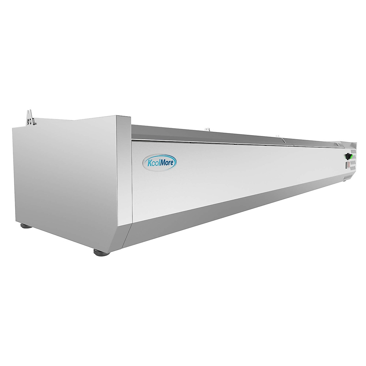 KoolMore SCDC-8P-SSL Commercial-Refrigerator, 71 Inch, Silver