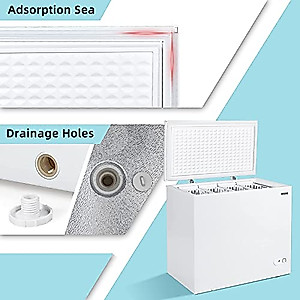 COSTWAY Chest Freezer, 7.0 Cu.ft Upright Single Door Refrigerator with 4 Removable Baskets, Compact Freezer with Manual Defrosting & Mechanical Temperature Control for Apartments, Dormitories Garage