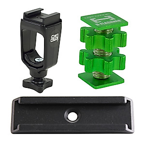 Cam Caddie Scorpion / EX Lockout Kit and Stabilizer Support Mount / Bracket for Canon Nikon Sony and Panasonic / Lumix DSLR Camera Includes: (1) Accessory Shoe + (1) D – Flashner + (1) 3” Balance Wing