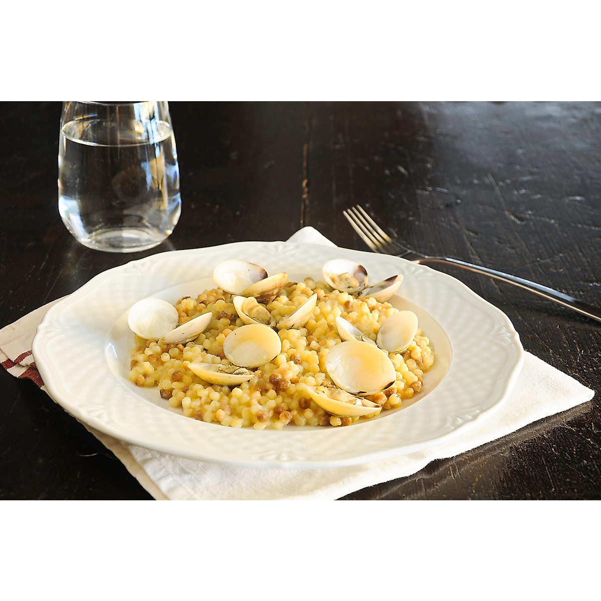 Sanniti Toasted Fregola Sarda FIne Semolina Pasta Fregula Tostata Fina, 17.6 oz